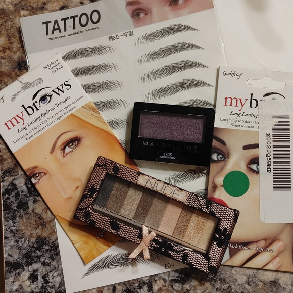 Makeup | Eye Shadows And 3d Eye Brow Transfers Bundle | Poshmark